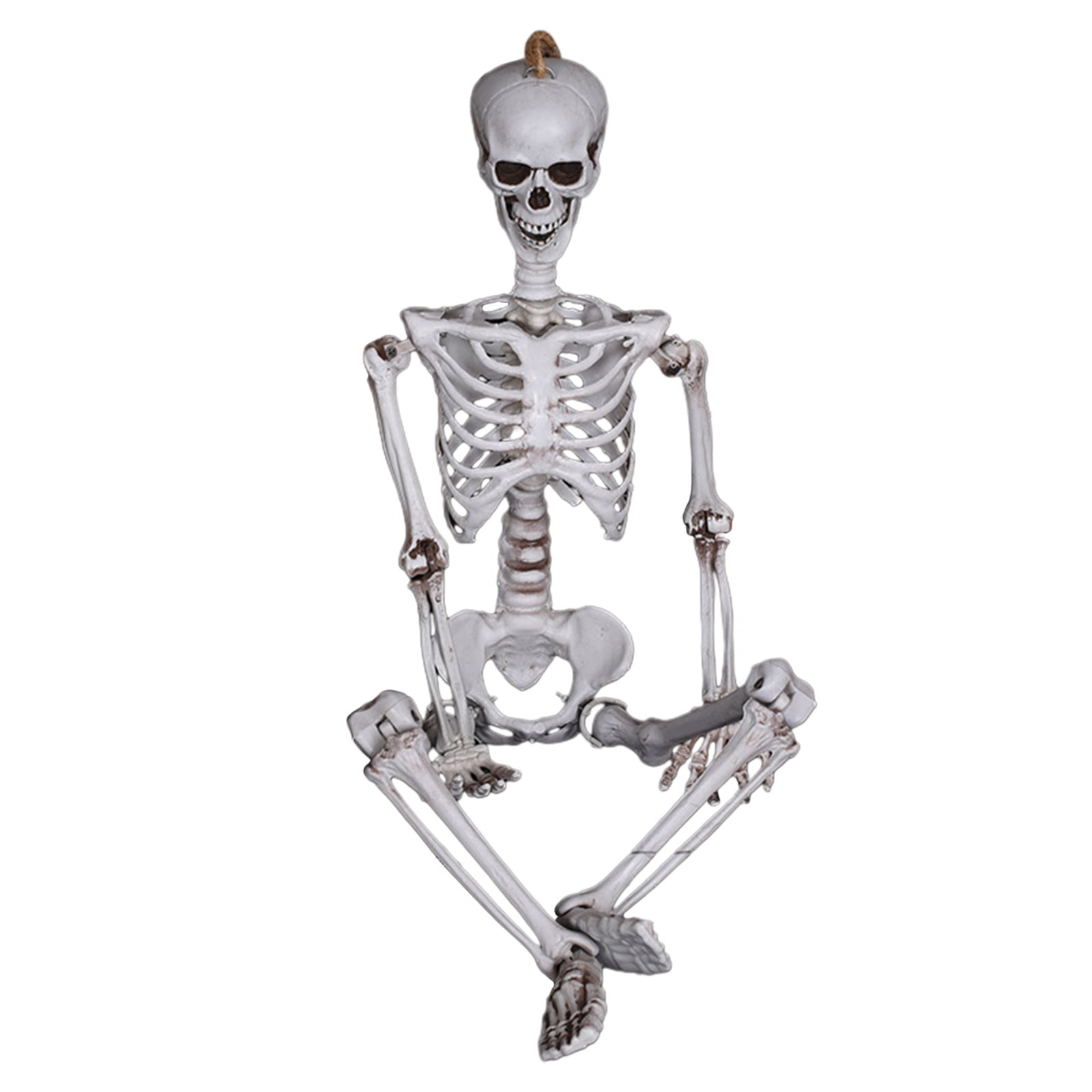 Nmdmisc 35.4" Simulation Skull Skeleton Halloween Posable Skeleton ...