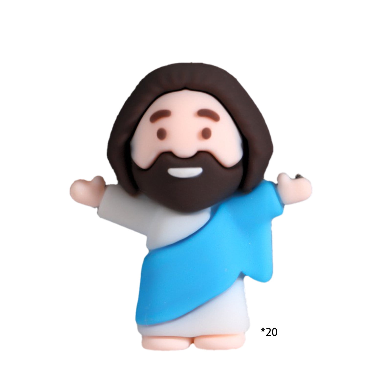 Nmdmisc 50 Pcs Little Jesus Figures Mini Rubber Jesus Toys to Hide and ...