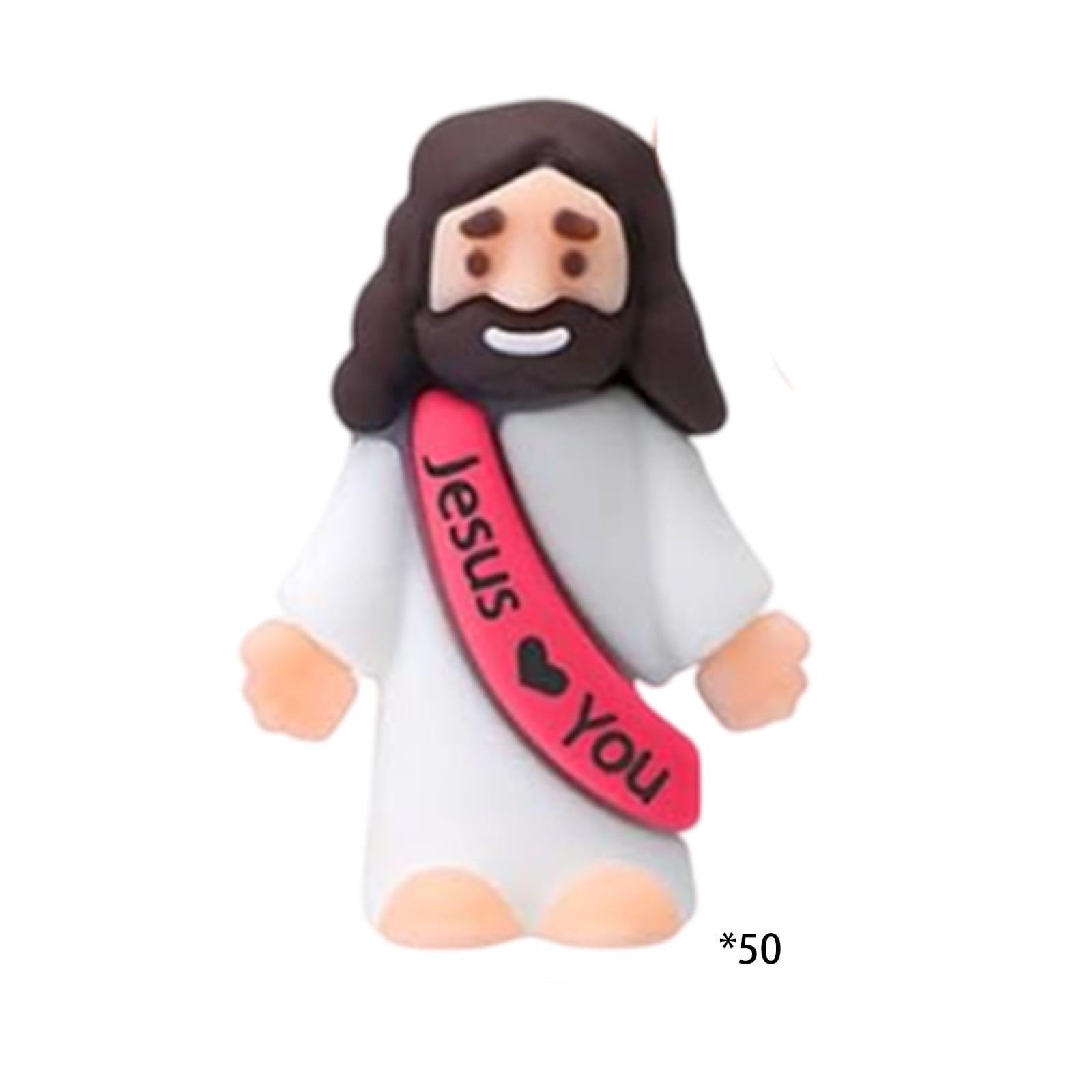 Nmdmisc 52 Pcs Little Jesus Figures Original Design Jesus Love You Mini ...