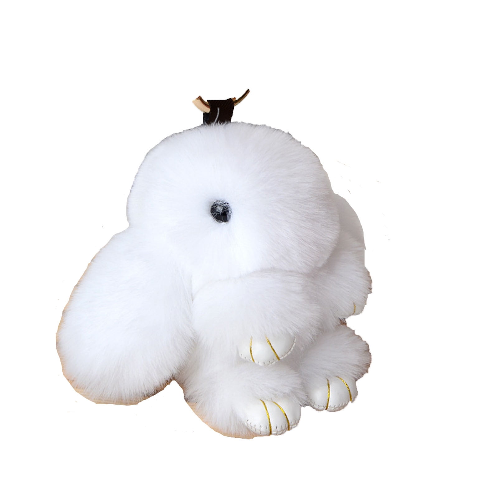 Nmdmisc 6.7" Bunny Keychain Soft Ball Cute Plush Rabbit Keychain ...