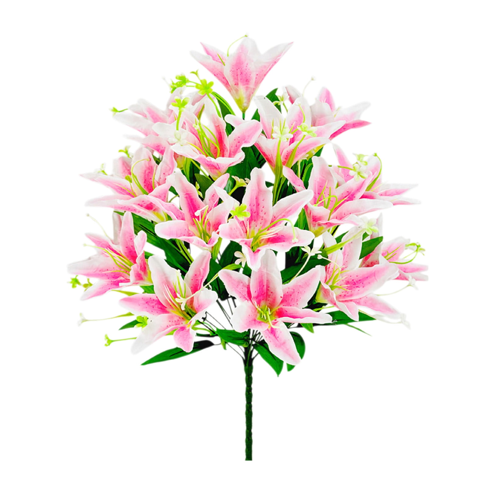 Nmdmisc Artificial Lily Flowers Faux Fake Lilies Plants for Wedding ...