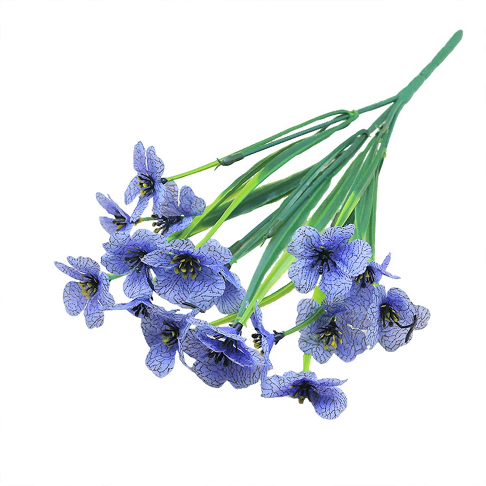 Nmdmisc Artificial Violet Bouquet,UV Resistant Fake Flowers Artificial ...