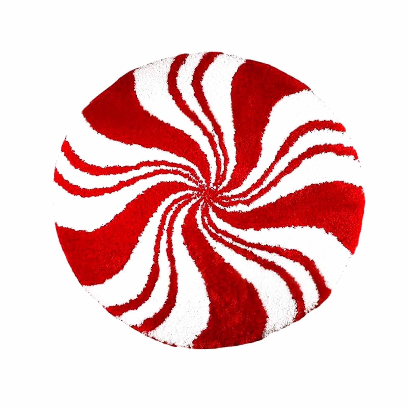 Nmdmisc Christmas Bathroom Rugs Decor Christmas Candy Rug Candy Bath ...