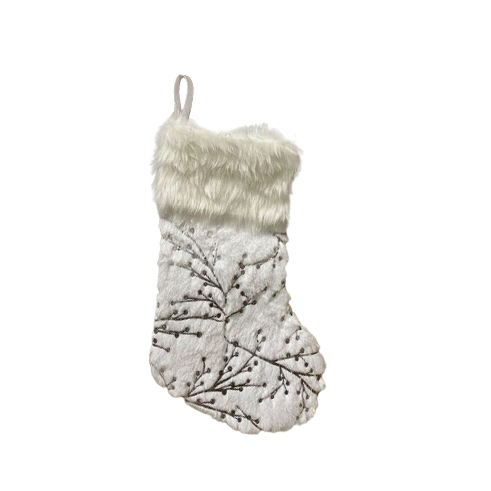 Nmdmisc Christmas Stockings,18" Large Plush Faux Fur Xmas Stocking with ...