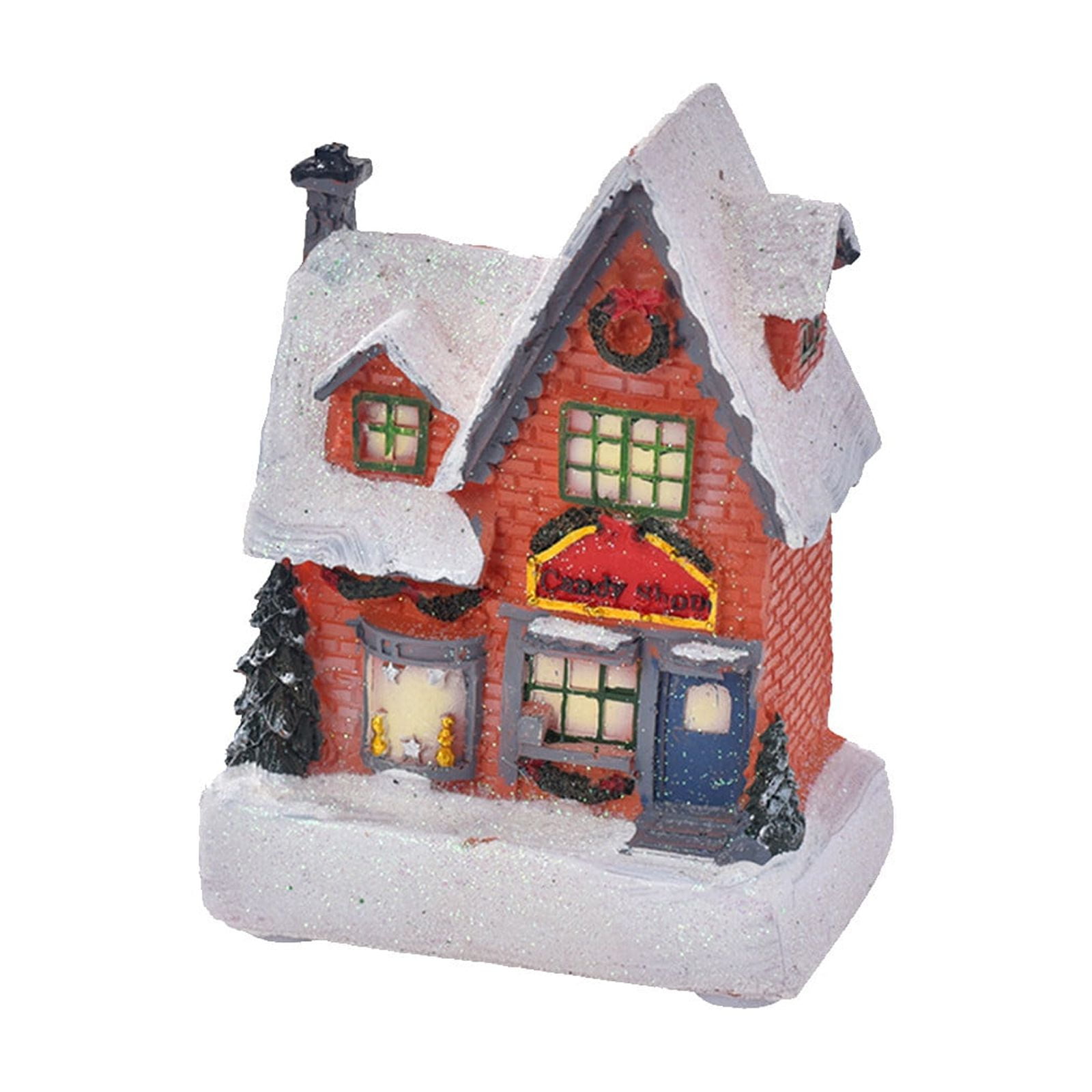 Nmdmisc Christmas Village Light up House,LED Lighted Christmas Village ...