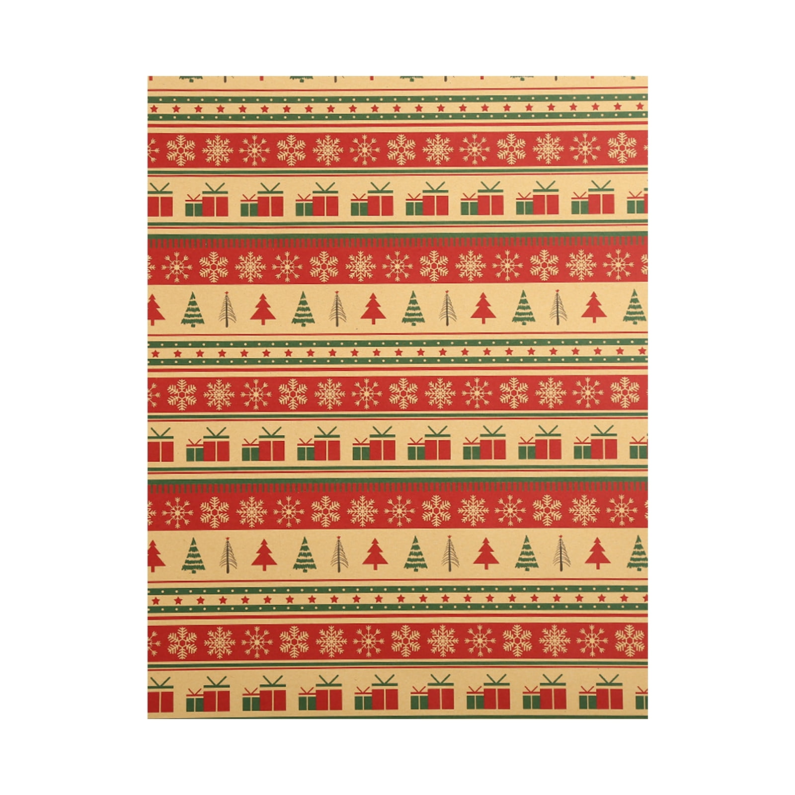 Nmdmisc Christmas Wrapping Paper -10Pcs 17"×27.5"- Recyclable Kraft ...