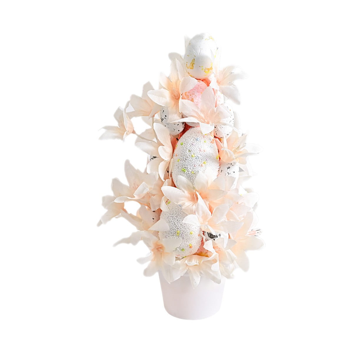 Nmdmisc Easter Decorations, 9.45" Pre-Lit Easter Egg Tree Tabletop ...