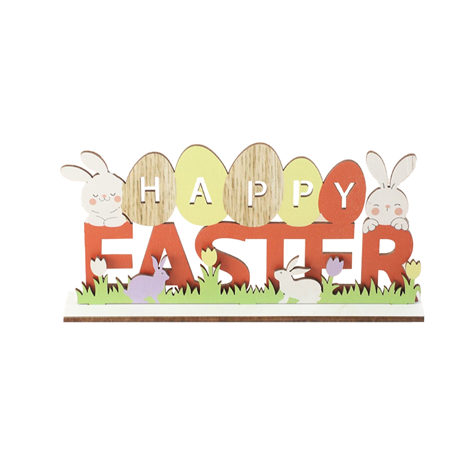 Nmdmisc Easter Decorations Table Wooden Sign for Home,Easter Decor ...