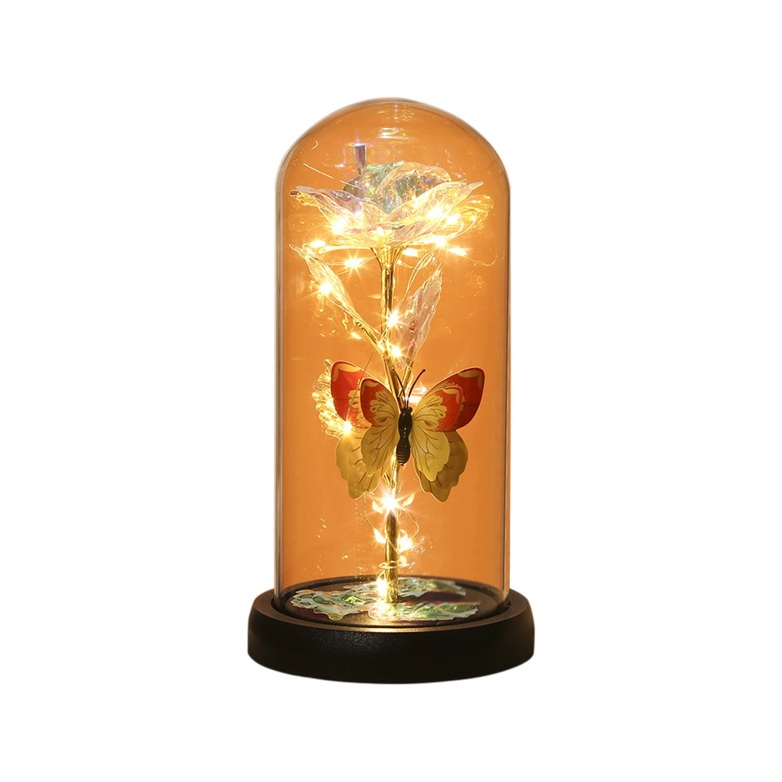 Nmdmisc Eternal Rose Gift for Women,Light Up Rose in Glass Dome,Led ...