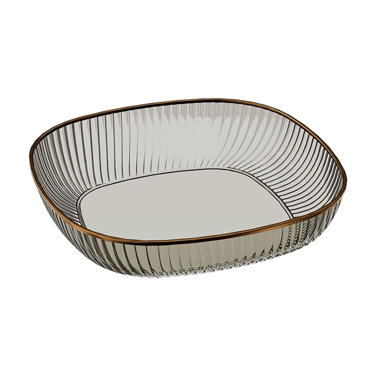 Nmdmisc Four Pack Plastic Plates, Transparent Dinner Plates Household ...