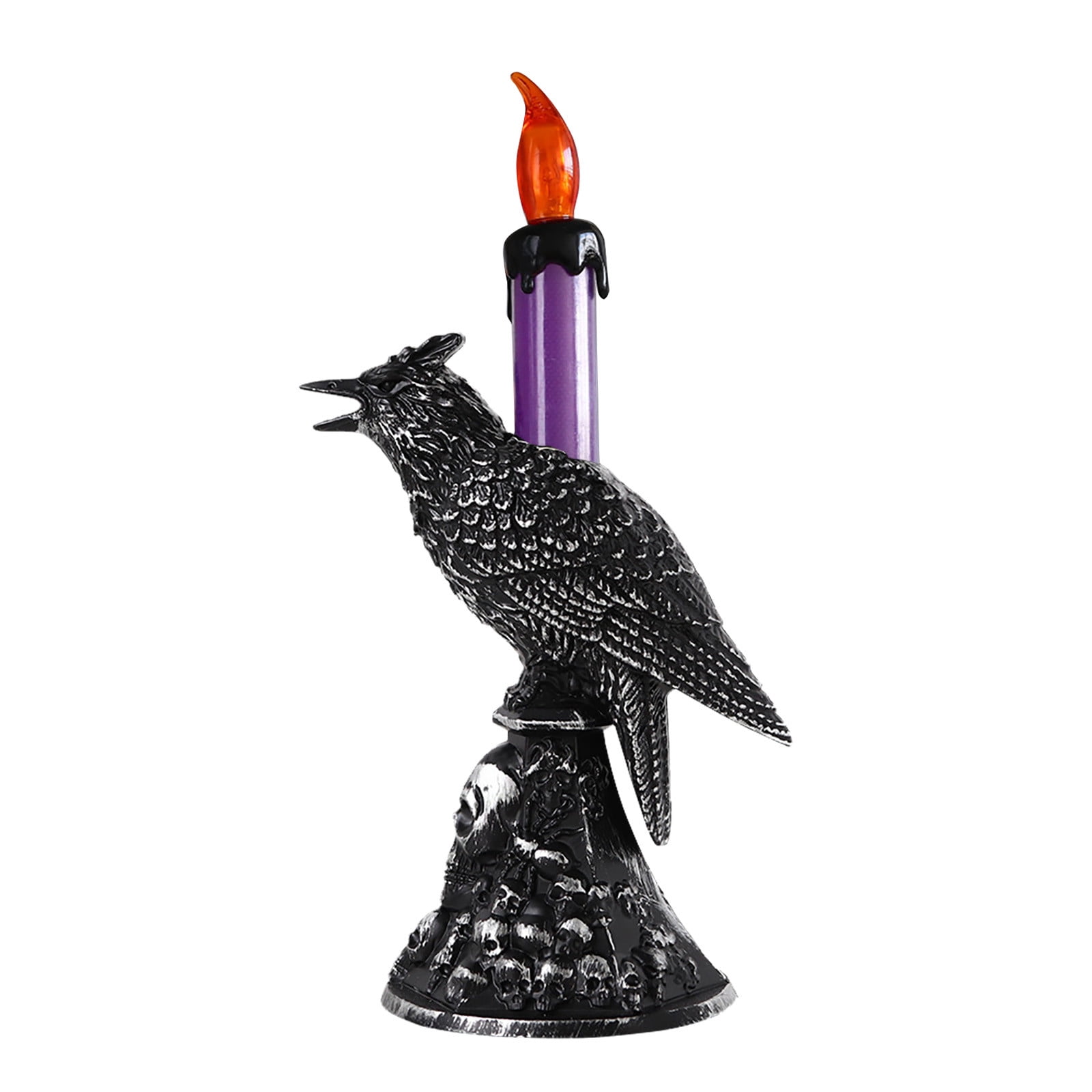 Nmdmisc Halloween Crow Light LED Electronic Light Candle Light,Black ...