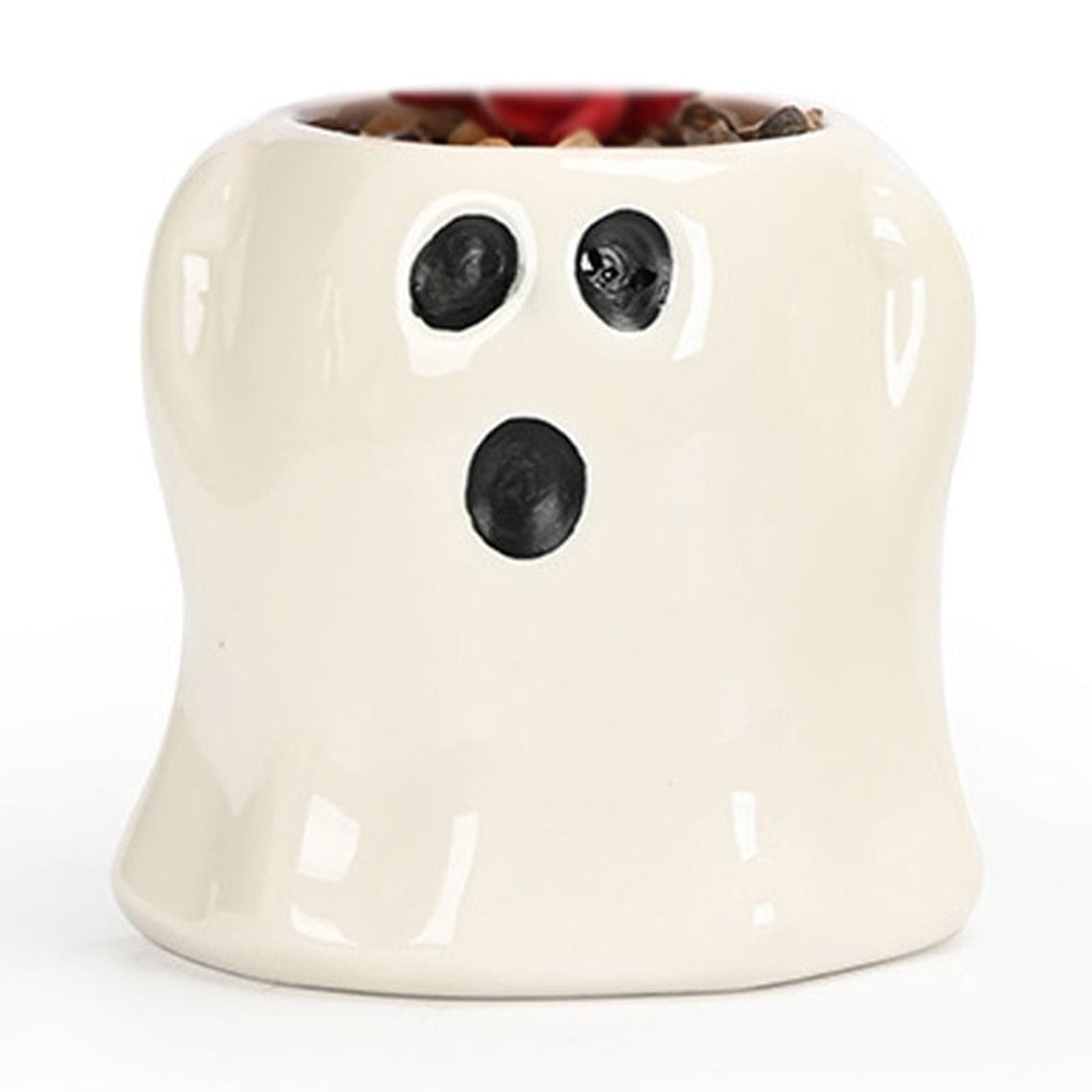 Nmdmisc Halloween Ghost Planter,Ceramic Ghost Pots with Drainage Holes ...