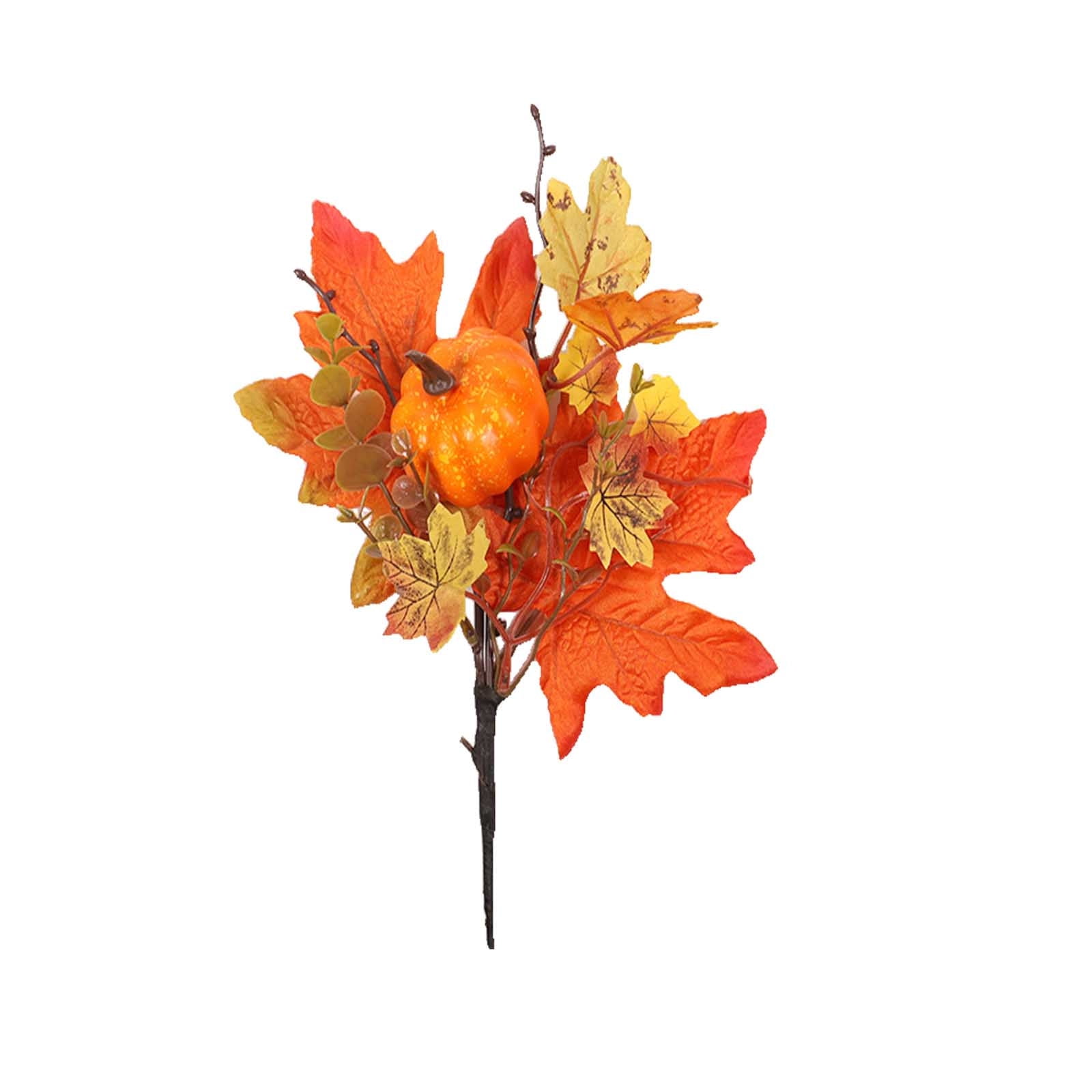 Nmdmisc Halloween Maple Leaf Bundle Decoration,Artificial Maple Leaves ...