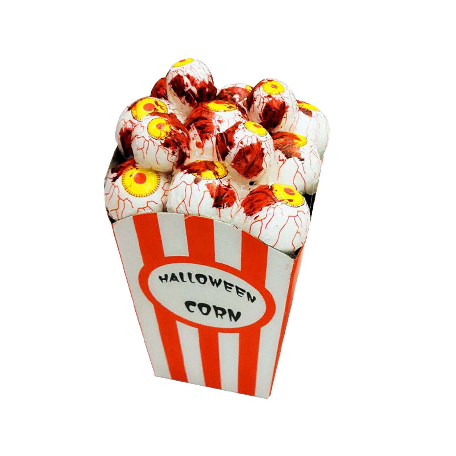 Nmdmisc Halloween Popcorn Decorations Fake Eyeball Popcorn Boxes Scary ...