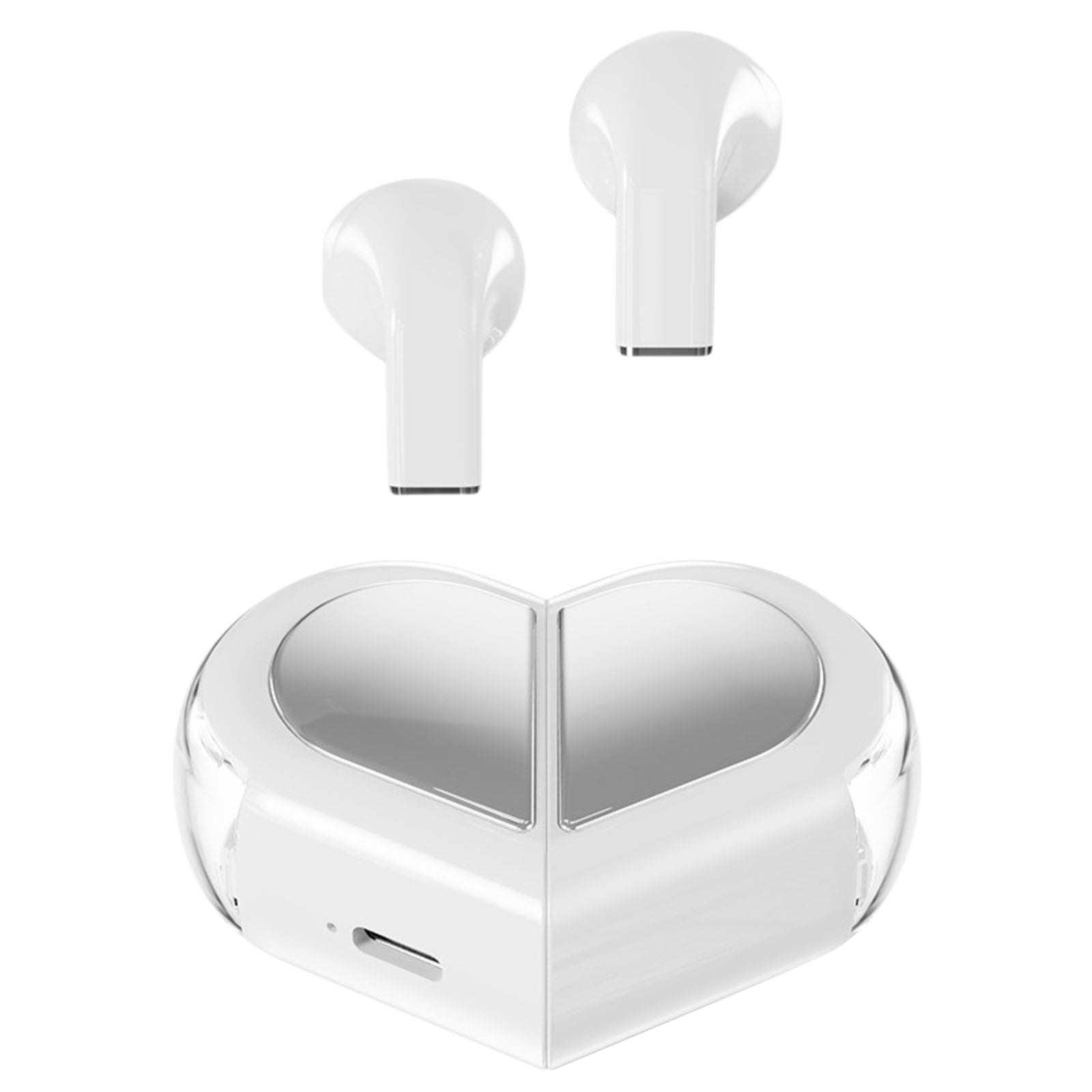 Nmdmisc Heart Wireless Earbuds,Rotatable Bluetooth Earphones Love 5.3 ...