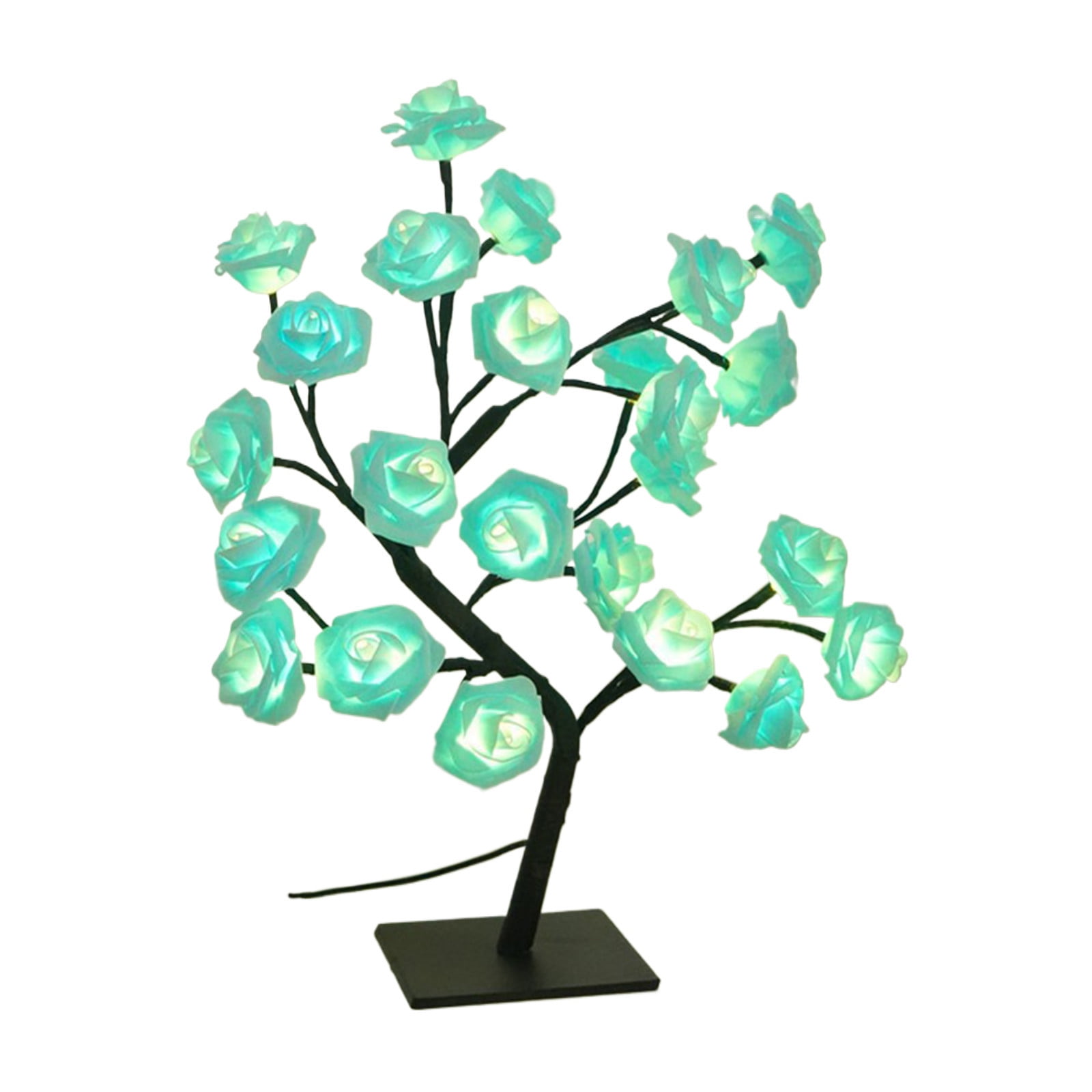 Nmdmisc LED Rose Branch Light,Tabletop Bonsai 18" LED Rose Flower Tree ...