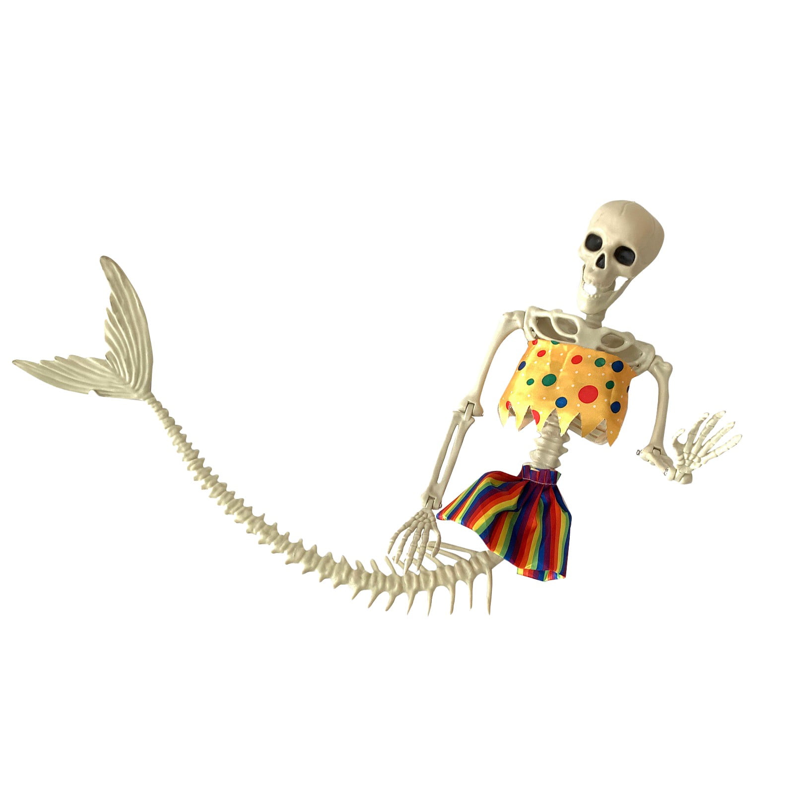 Nmdmisc Life Size Skeleton Mermaid Skeleton Halloween Outdoor ...