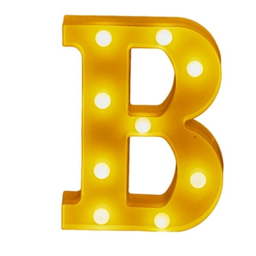 Magik LED Alphabet Letter (A) Light up, Battery Operated Decoration for ...
