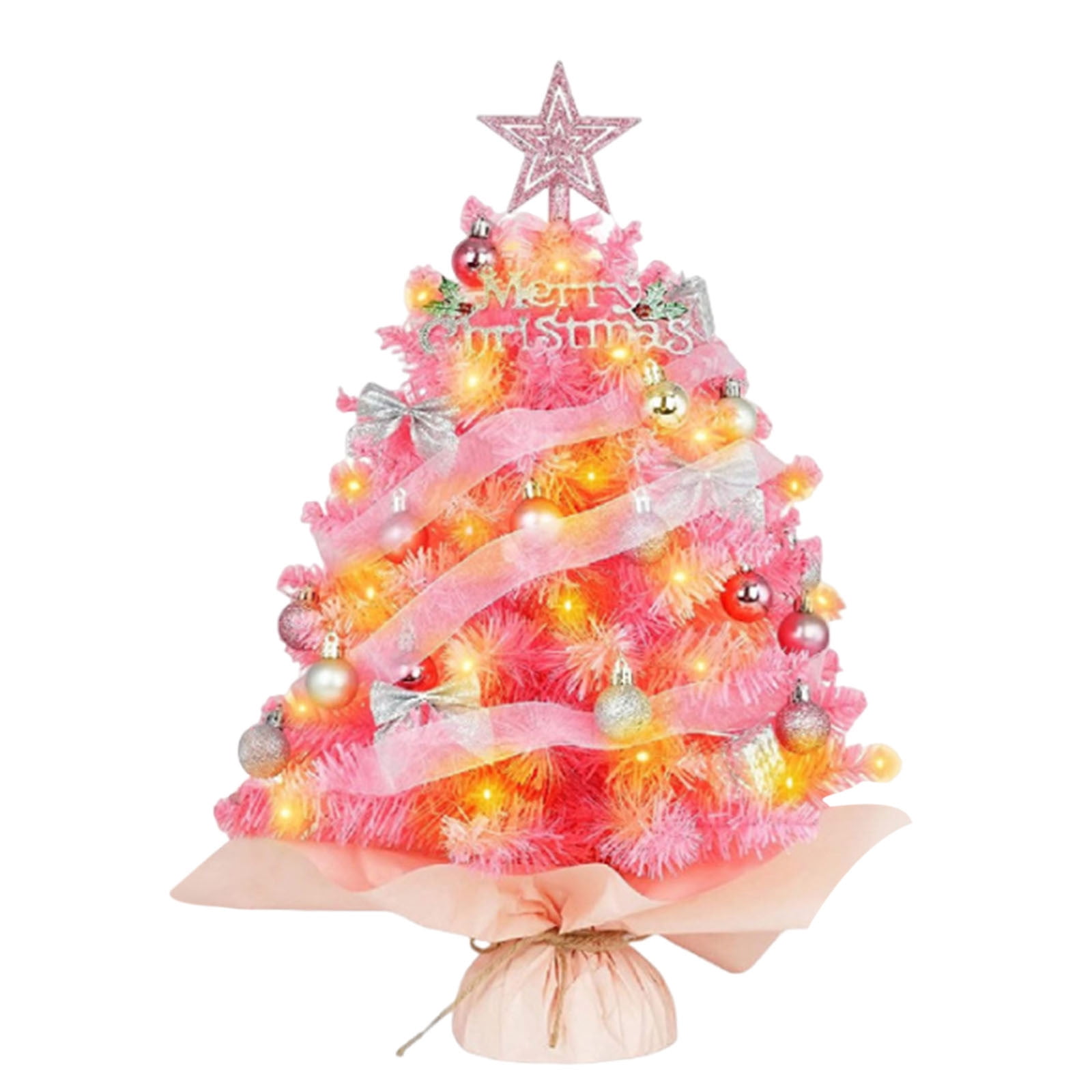 Nmdmisc Mini Christmas Tree Artificial Small Christmas Tree with LED ...