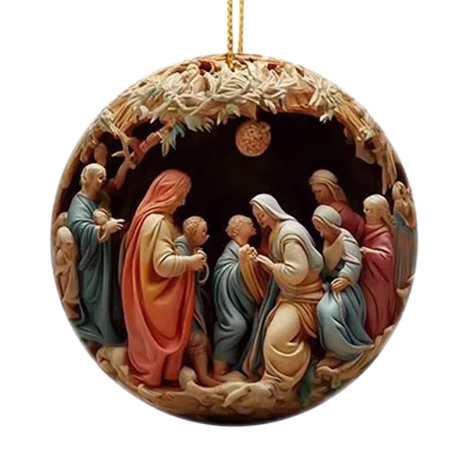 Nmdmisc Nativity Ornaments for Christmas Tree - 3.15" Catholic ...