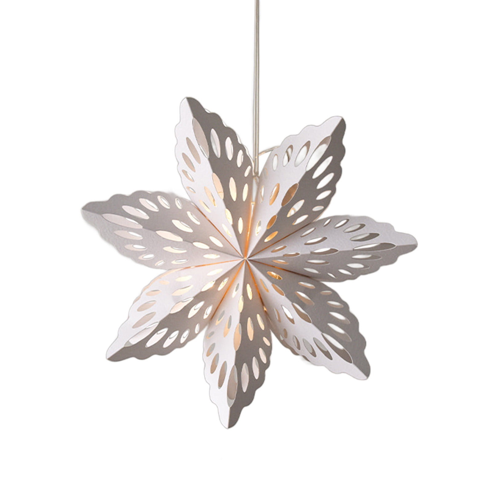 Nmdmisc Paper Snowflake Lanterns with Lights,9.5" Light up Paper ...