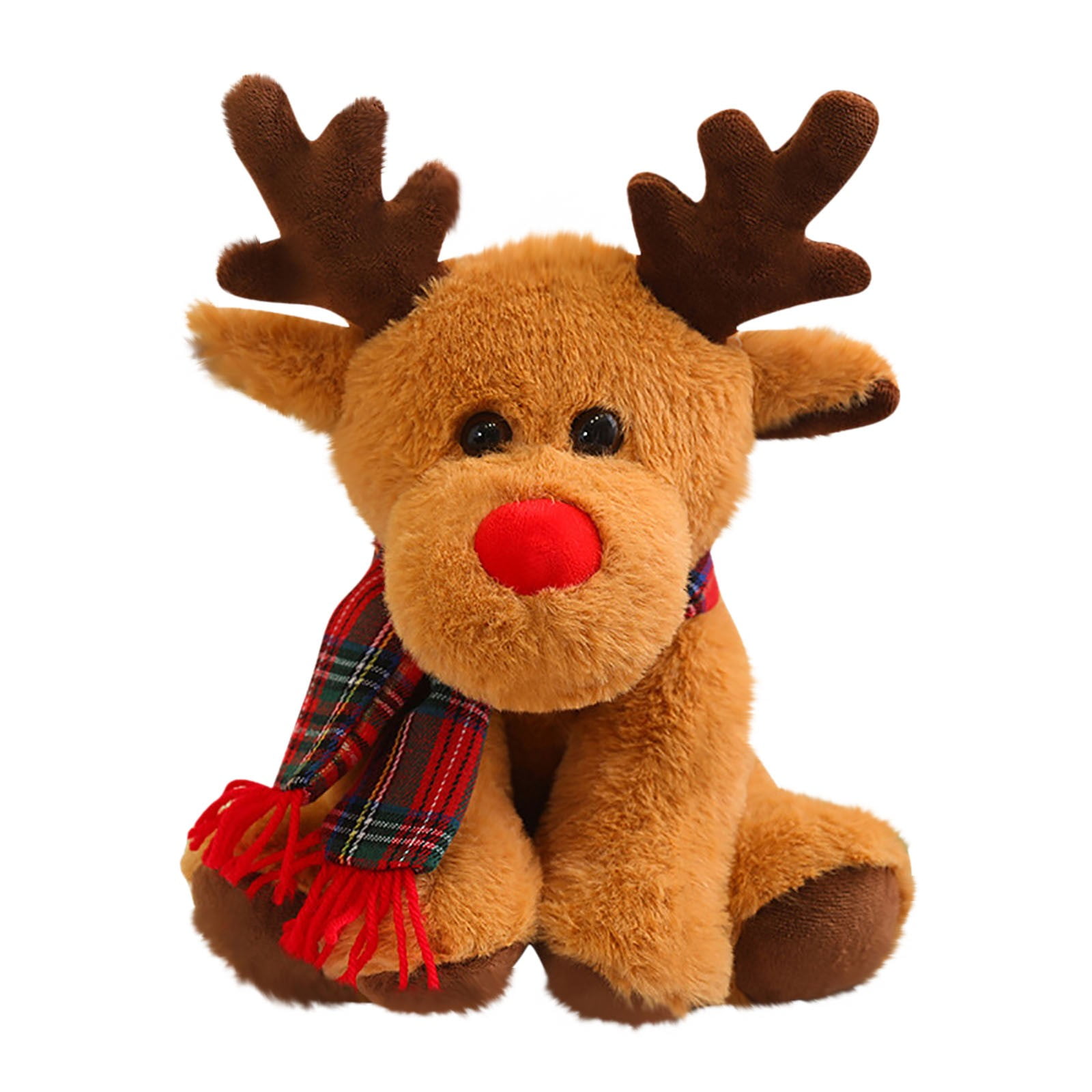 Nmdmisc Reindeer Stuffed Plush Toy, 11.8" Christmas Elk Stuffed Animal ...