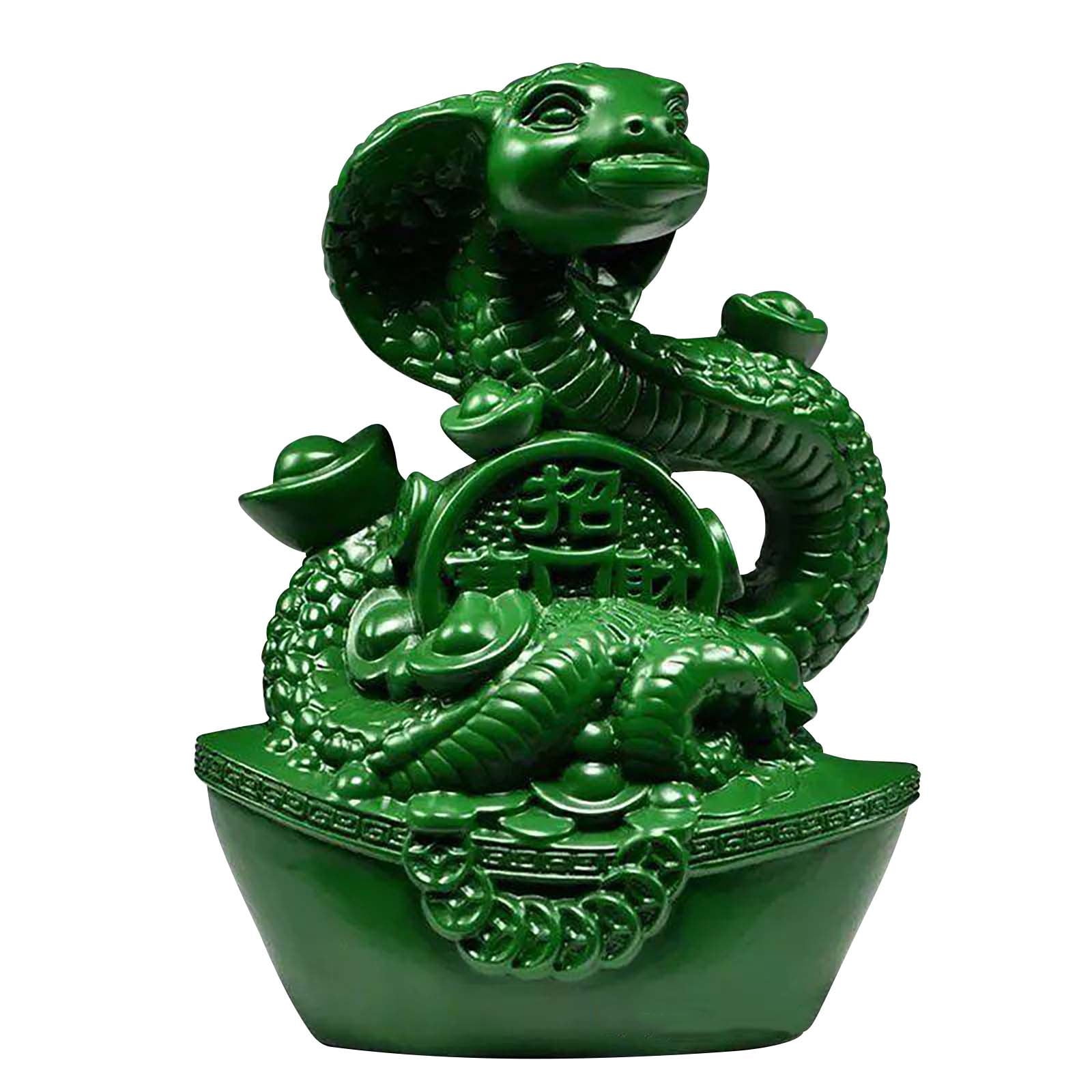 Nmdmisc Snake Statue Small Wooden Chinese Feng Shui Snake Figurines ...