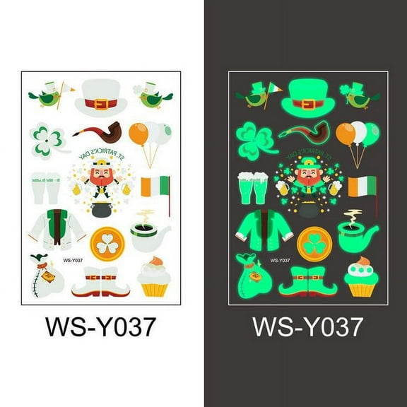 CCOCC 2026 New 3 Bags of Shamrock Stickers Adhesive St. Patrick'S Day ...