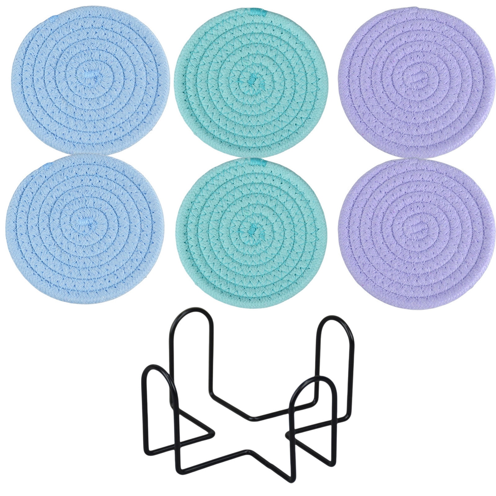 Nmdmisc Trivets for Hot Pots and Pans - Kitchen Discovery 4.4" Cotton ...