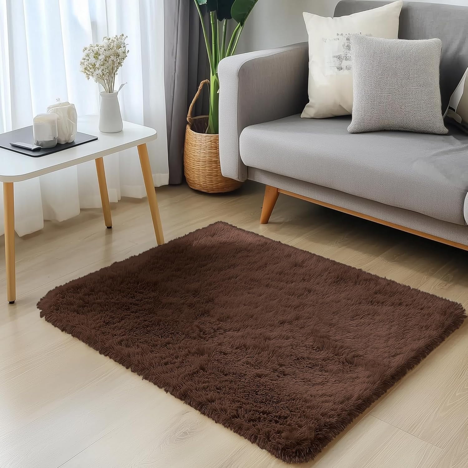 Nmkwnr Area Rugs Non-Slip Soft Plush Carpet Fluffy Carpet for Living ...