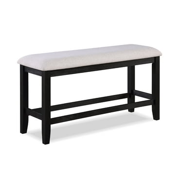 Double X-Back Bench With Arms and Shelf - Walmart.com