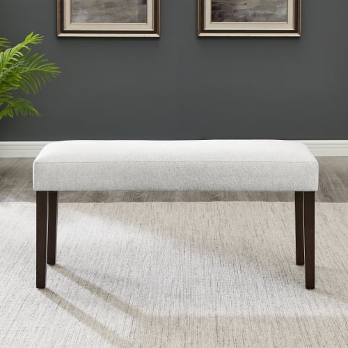 Nmkwnr Dining Bench with Wood Frame, Fabric Upholstered Bench for ...