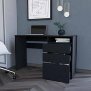 OneSpace 50-LD0101 Essential Computer Desk with Hutch and Keyboard Tray ...