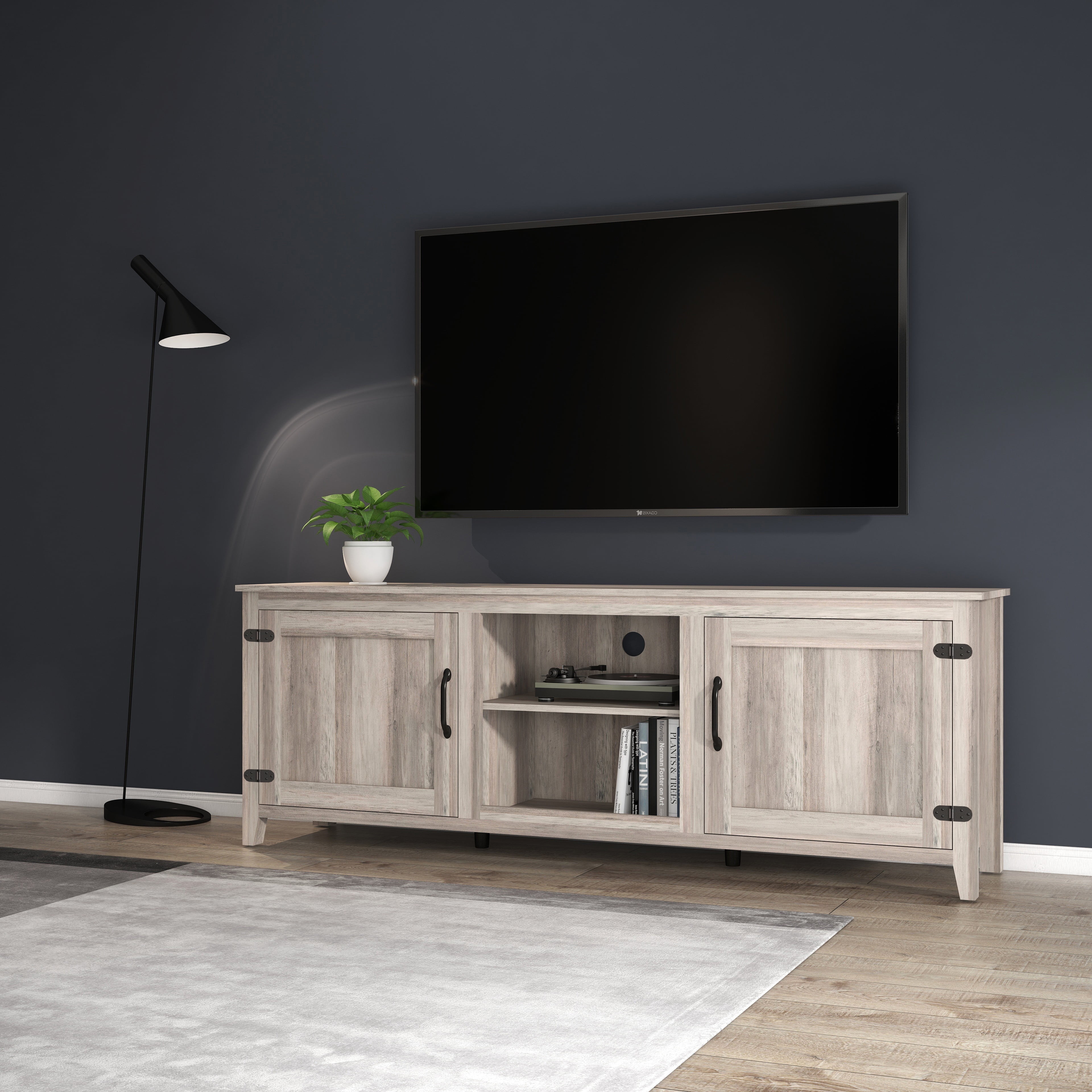 Nmkwnr Media Console Entertainment Center for TVs up to 60", TV Stand ...