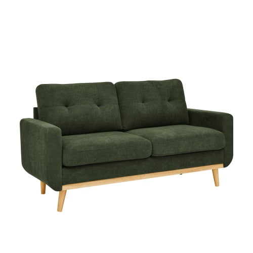 Nmkwnr Mid-Century Modern Upholstered Loveseat Sofa with Wooden Legs ...