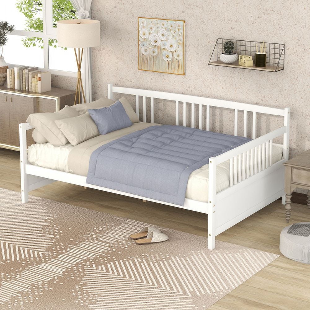 Nmkwnr Modern Full Size Daybed with Support Legs, White - Walmart.com