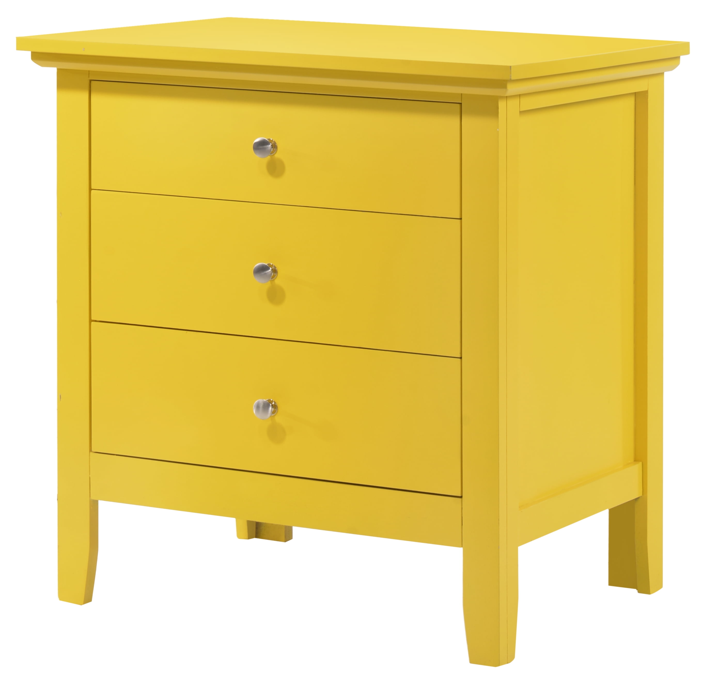 Nmkwnr Modern Nightstand with 3 Drawer, Beside Table for Living Room ...
