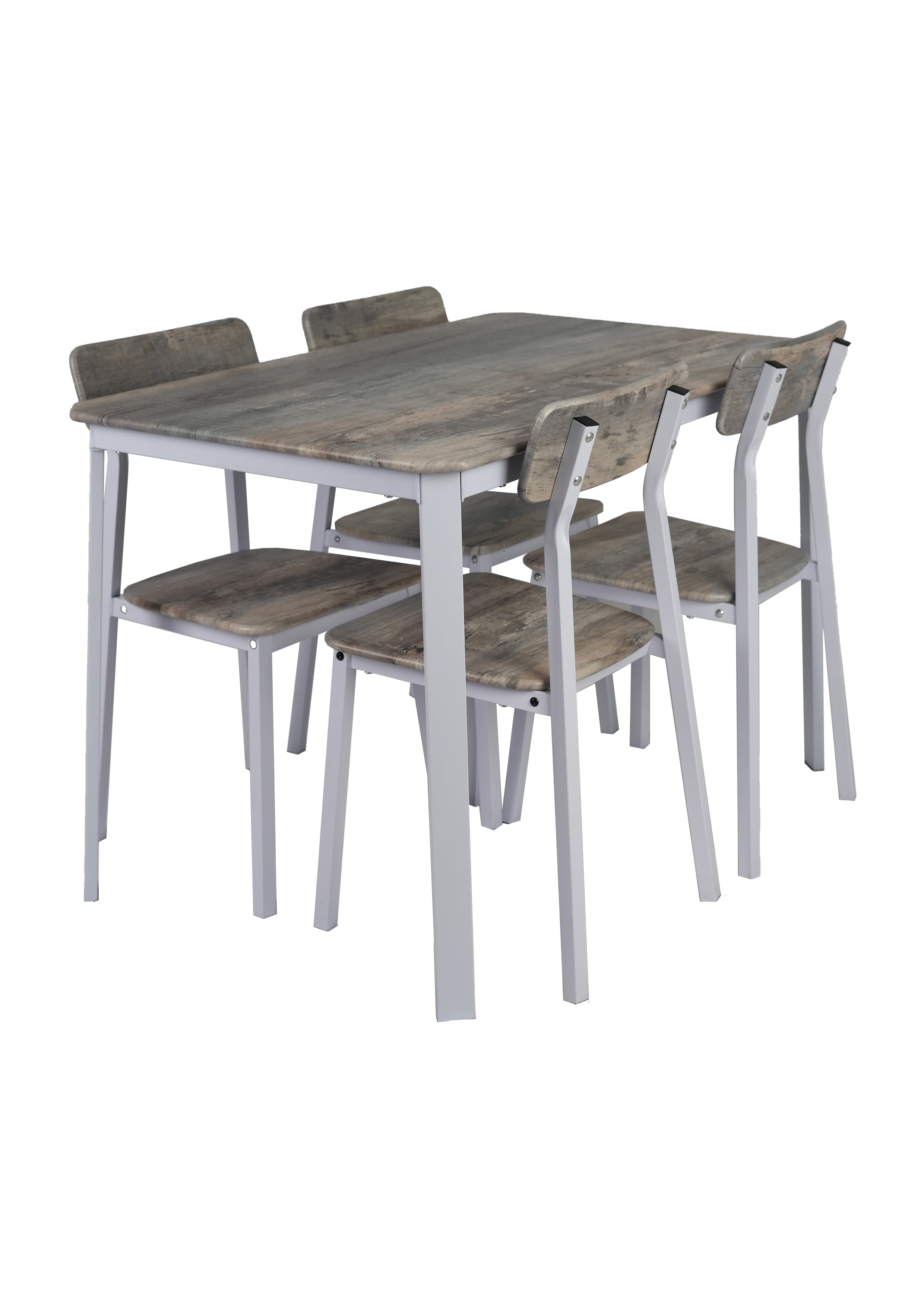 Nmkwnr Rectangle Wood Dining Table with 4 Pack Chair, Perfect for ...