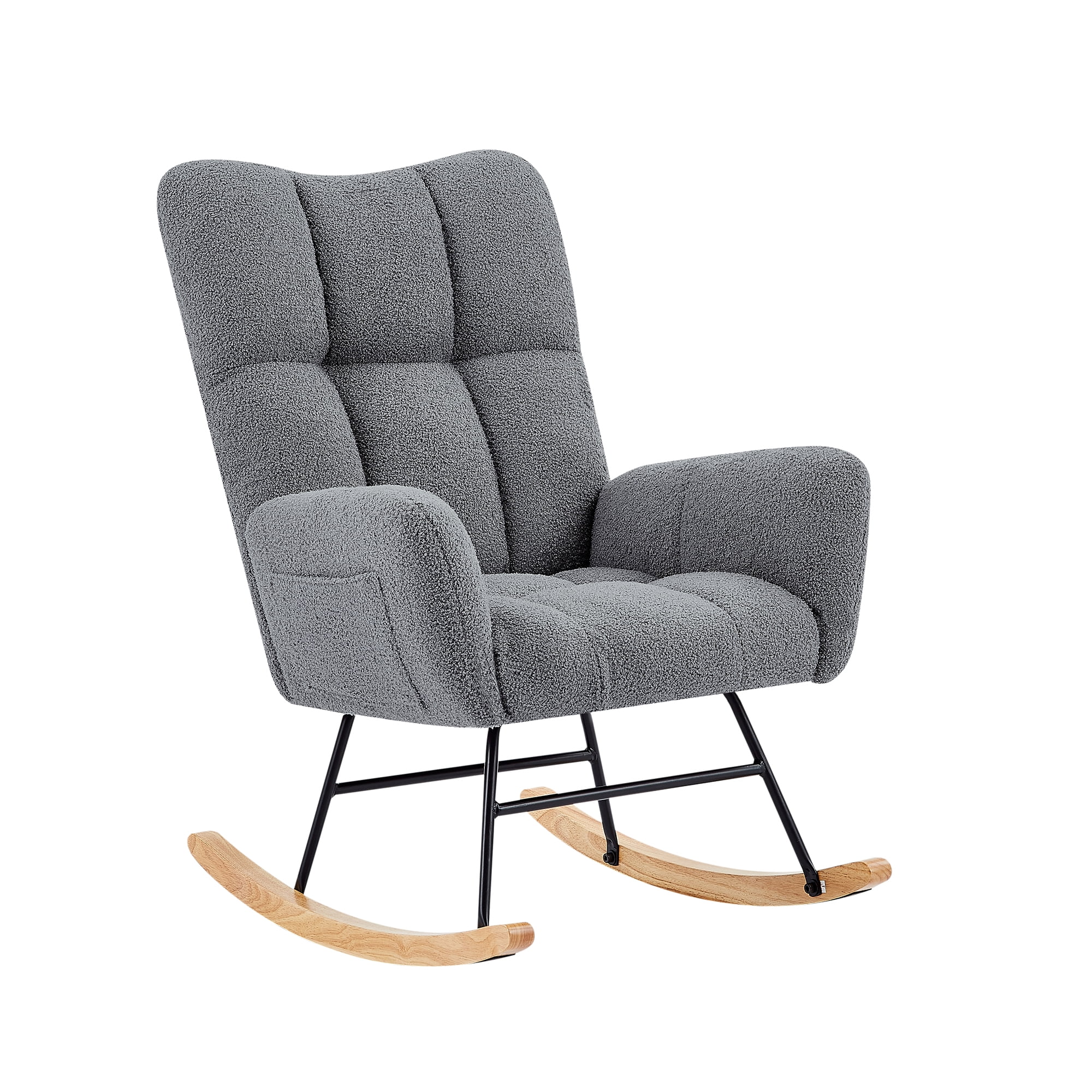 Nmkwnr Rocking Chair for Home, Office, Living Room, Gray - Walmart.com