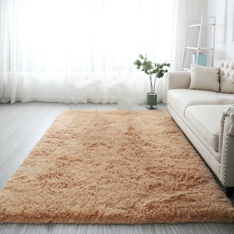 Nmkwnr Soft Fluffy Rectangle Rug Plush Bedside Rug Area Rugs for Living ...