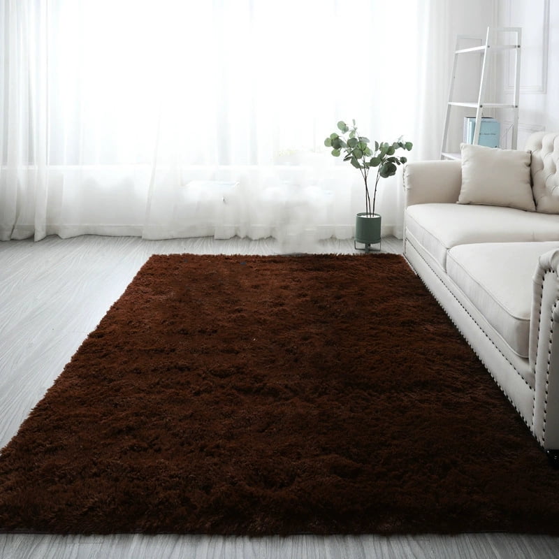 Nmkwnr Soft Fluffy Rectangle Rug Plush Bedside Rug Area Rugs for Living ...