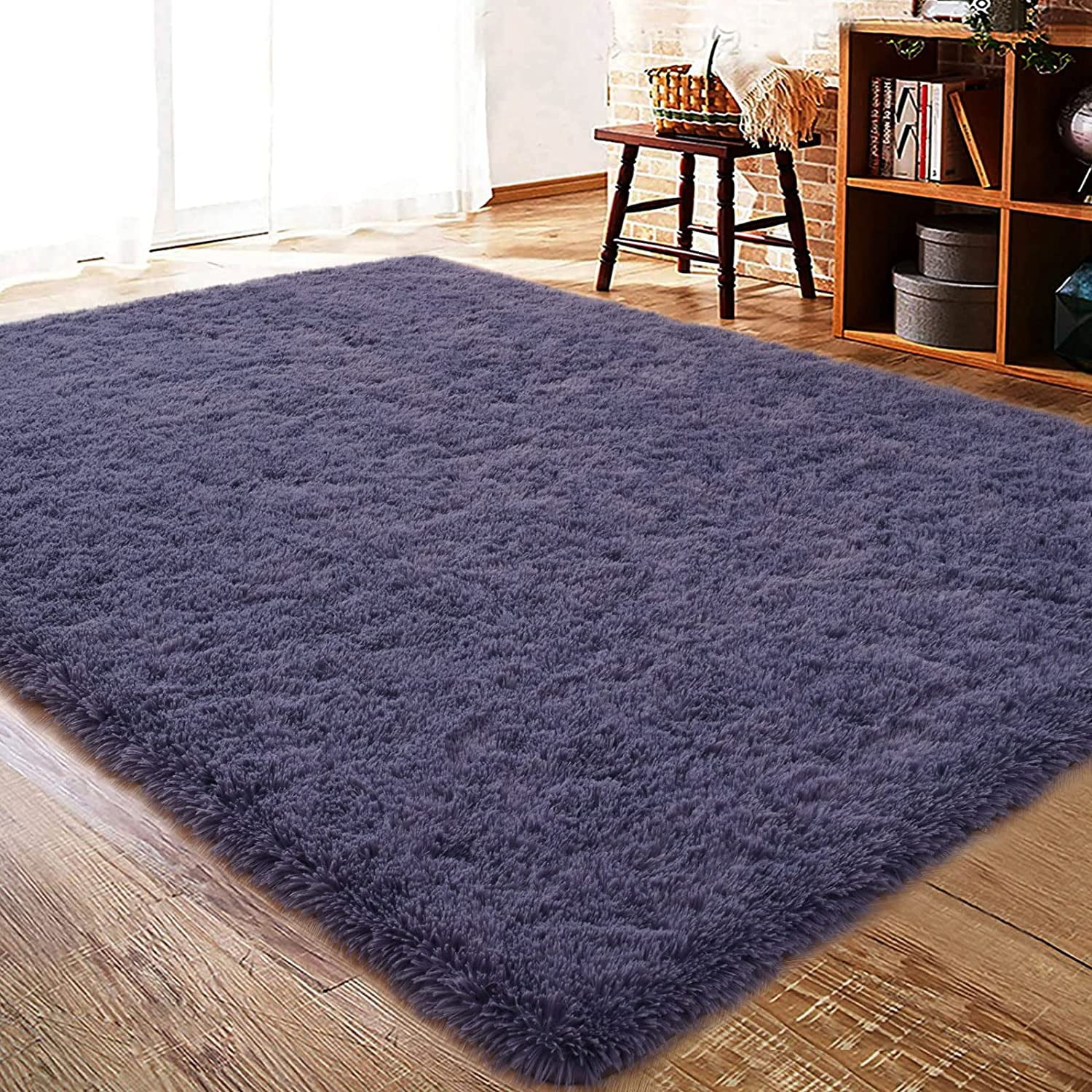 Nmkwnr Soft Fluffy Rugs Indoor Plush Area Rug for Living Room, Bedroom ...