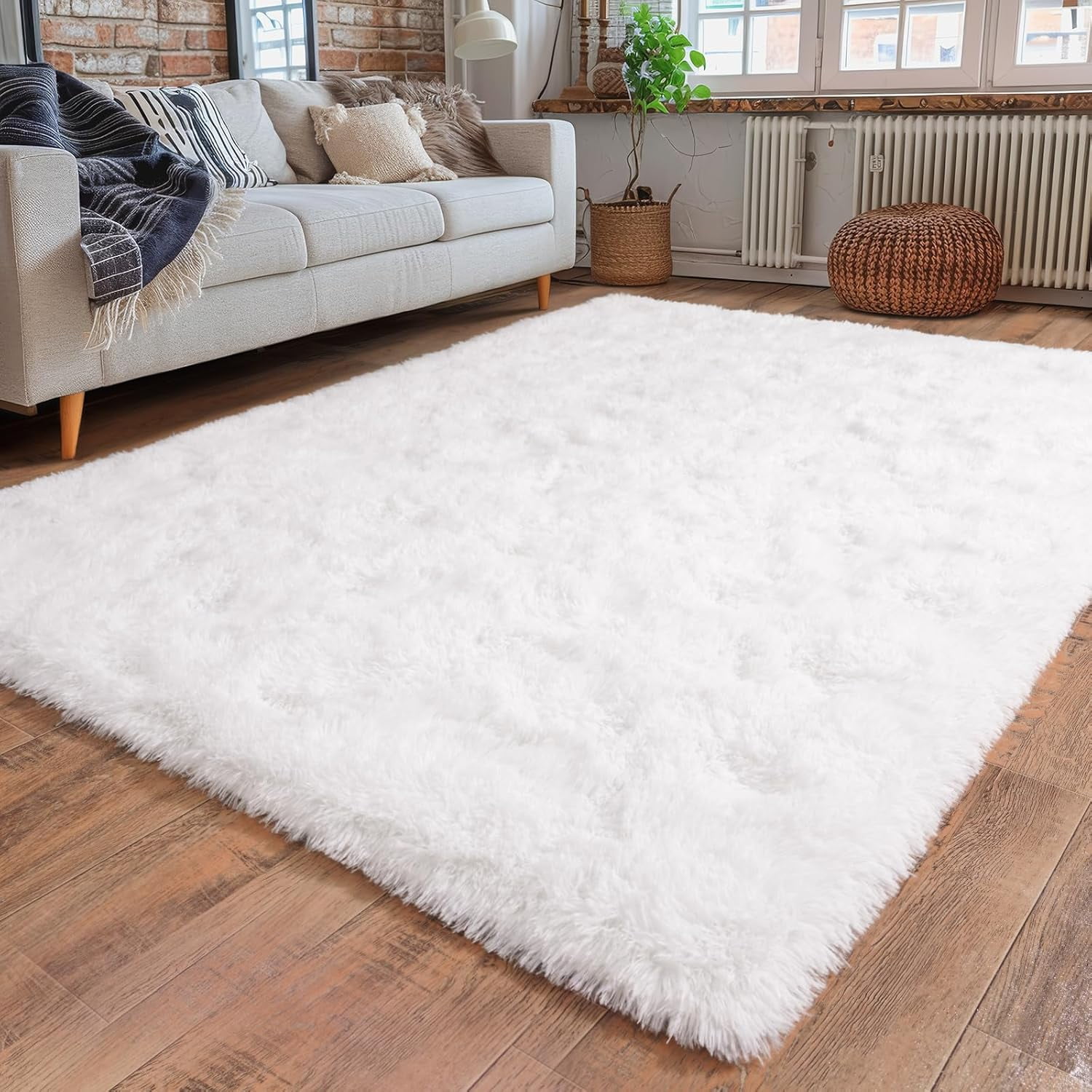 Nmkwnr Super Soft Fluffy Area Rug Modern Indoor Plush Carpets for ...