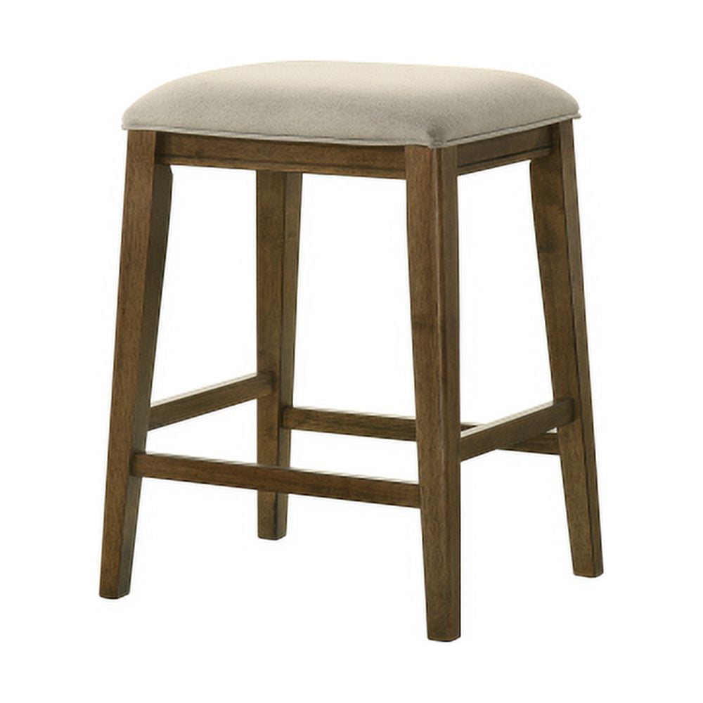 Nmkwnr Upholstered Counter Height Stool Backless Chair for Home, Bar ...