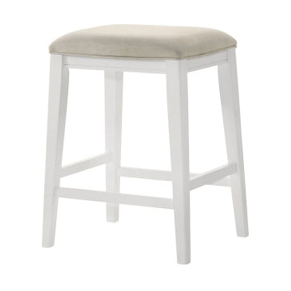 Nmkwnr Upholstered Counter Height Stool Backless Chair for Home, Bar ...