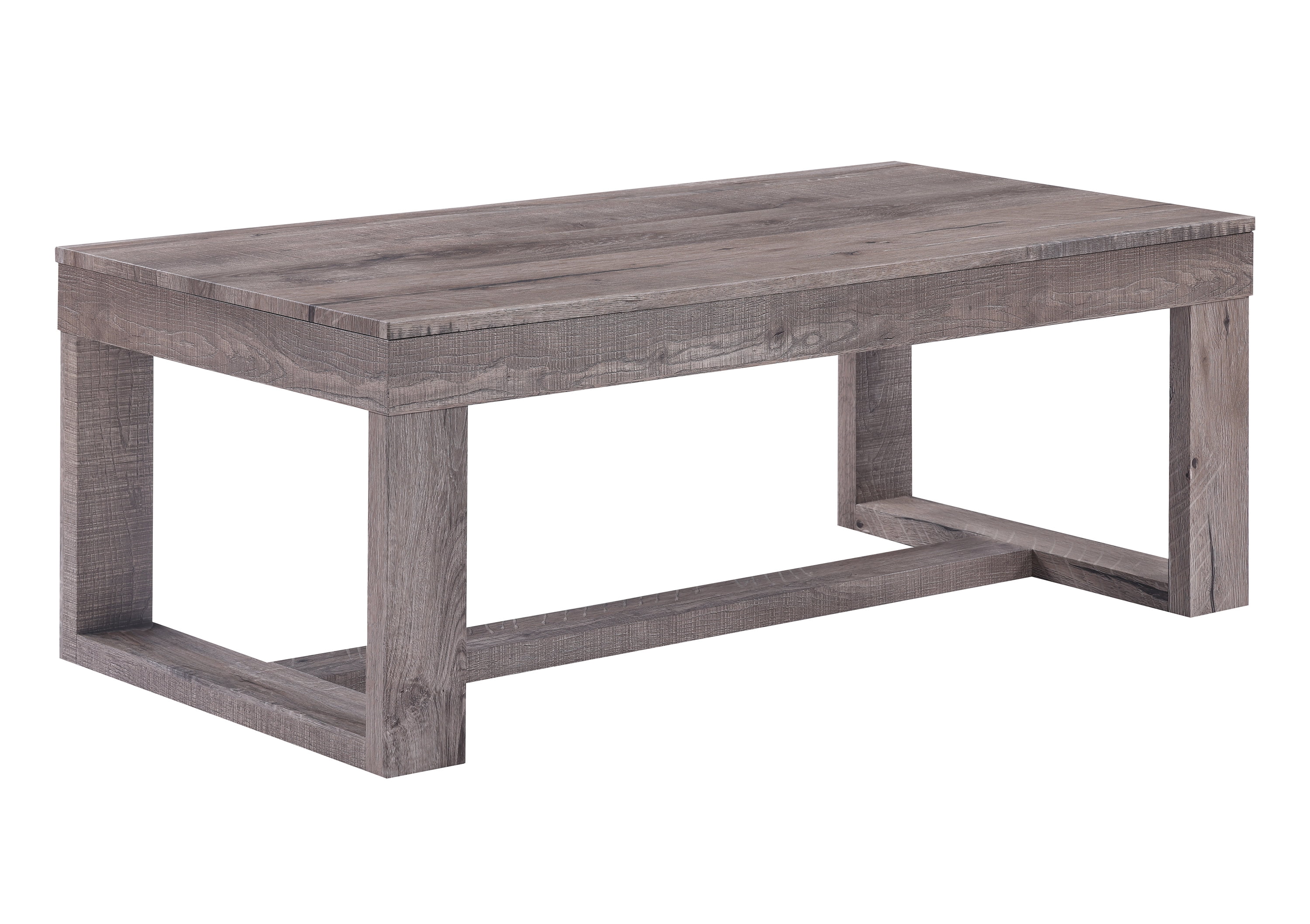 Nmkwnr Wood Coffee Table with Storage Shelf, Rectangle End Table for ...