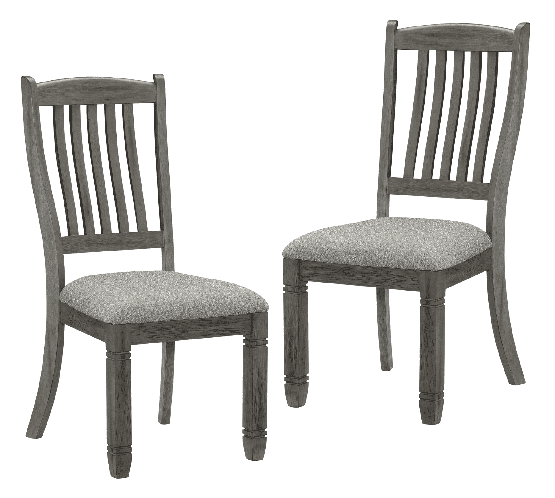 Nmkwnr Wood Frame Dining Chair, Gray, 2 Pack - Walmart.com