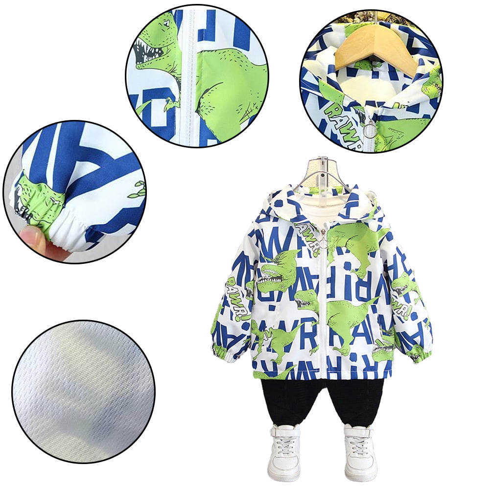 Nmmacb 2-13Y Baby Boys Girls Hooded Jacket Teen Leisure Side Pocket ...