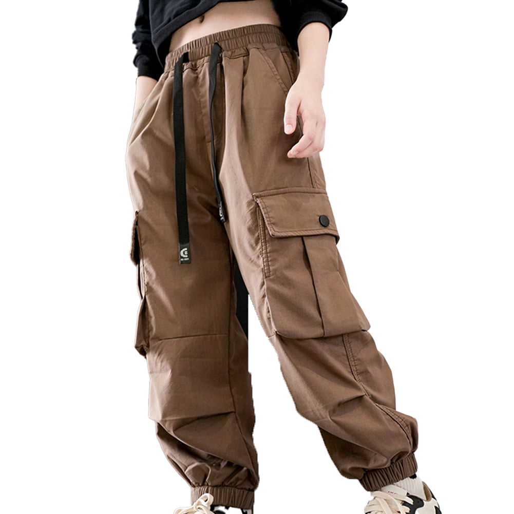 Nmmacb 5-11Y Kids Cargo Pants for Girls Cargo Jogger Pants Teen Girl's ...