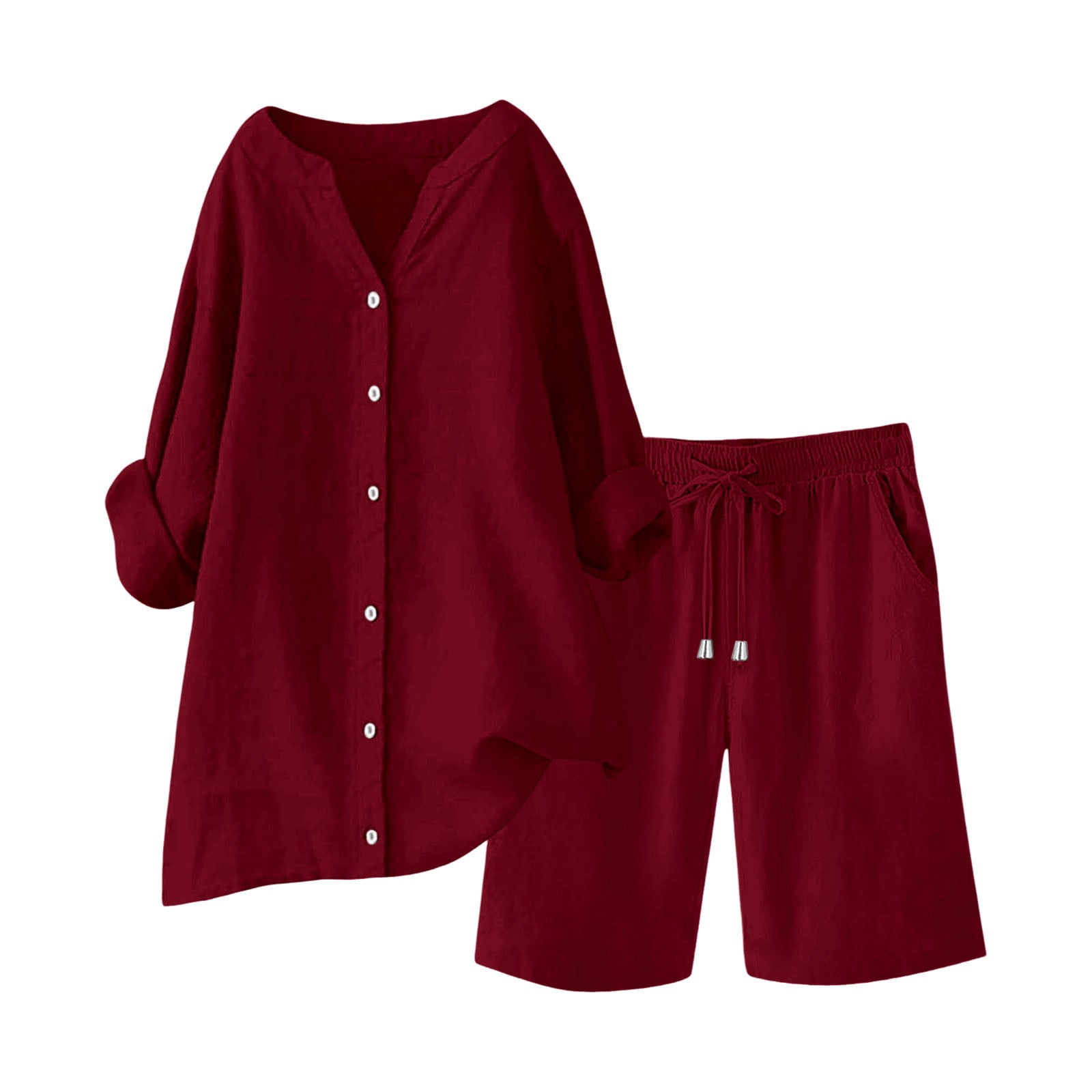 Nmmued Lounge Sets for Women, Linen Sets for Women 2 Piece, Womens ...